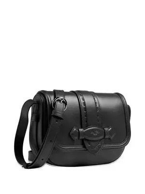 LANCEL Sienna Flap-detail Leather Shoulder Bag - Black
