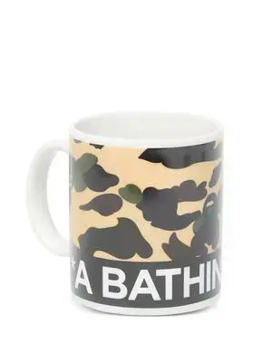 A BATHING APE Camo-print Pottery Mug - Green