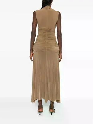 Magda Butrym High-neck Draped Maxi Dress
