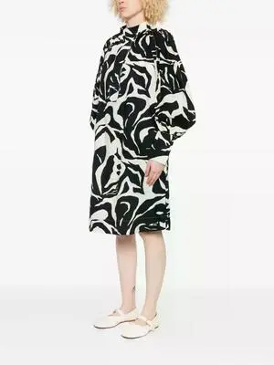 Colville Abstract-print Gathered Dress