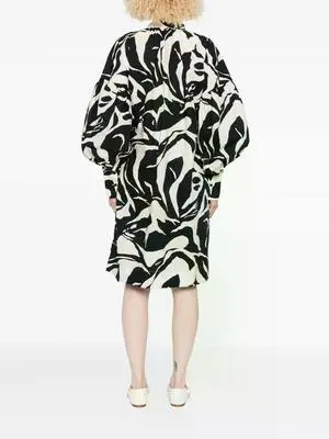 Colville Abstract-print Gathered Dress