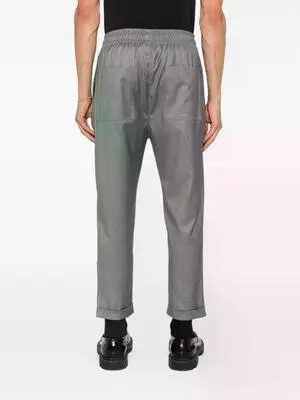 HAMZA Drawstring Cuffed Trousers - Grey