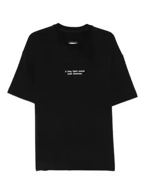 HAMZA Embroidered-text T-shirt