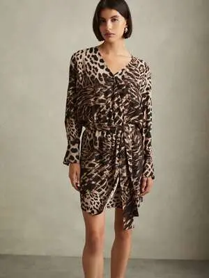 Reiss Animal Print Day Dresses