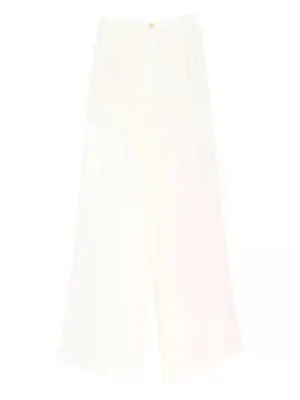 FORTE_FORTE Pleated Wide-leg Trousers - Neutrals
