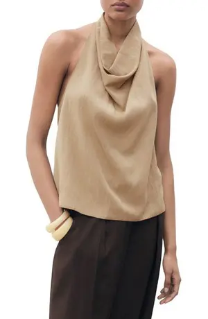 Mango Draped Halter Top