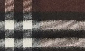Burberry Giant Check Cashmere Scarf - Treacle Brown