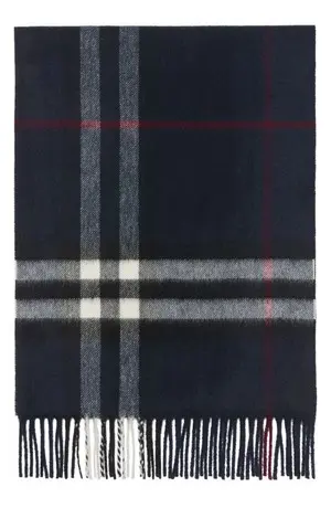 Burberry Giant Check Cashmere Scarf - Ink