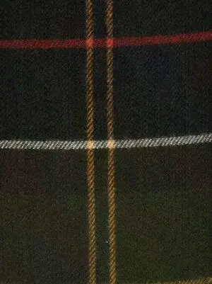 Barbour Check-pattern Fringed Scarf
