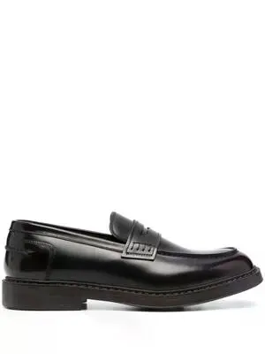 DOUCAL'S Leather Penny Loafers - Brown