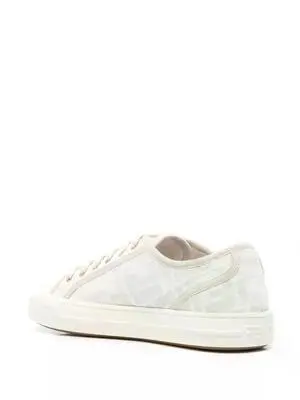 Fendi Domino Ff-motif Sneakers - Neutrals