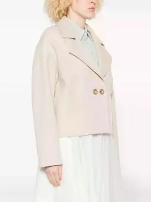 FORTE_FORTE Double-breasted Patch-pocket Jacket
