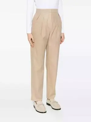 Max Mara Pleated Trousers - Neutrals