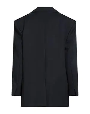 Sandro Single-breasted Blazer In Polyester, Wool, And Elastane