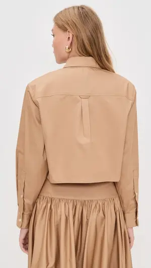 Solid & Striped The Cropped Avril Top - Camel