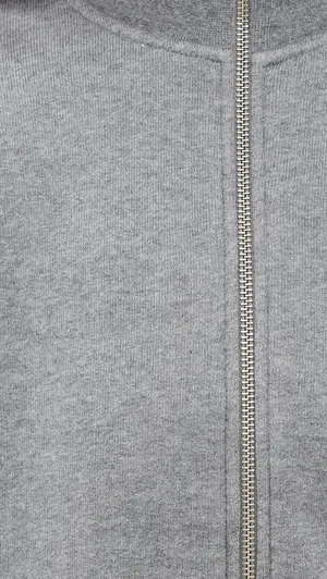 AGOLDE Darby Zip Up Sweatshirt - Grey Heather