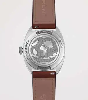 BREMONT Stainless Steel And Leather Terra Nova Field Watch