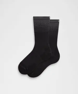 Lululemon Power Stride Crew Socks Graphite Grey/black
