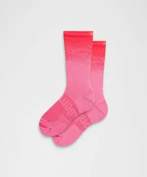 Lululemon Power Stride Crew Socks Lululemon Red/racer Pink
