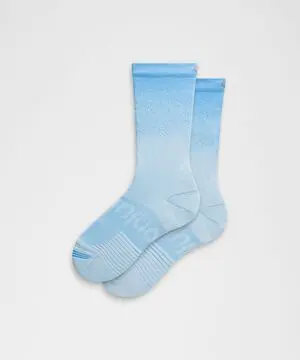 Lululemon Power Stride Crew Socks Ocean Wave/foam Cloud