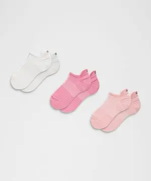 Lululemon Power Stride Tab Socks - Candy Cloud/pink Pearl/white