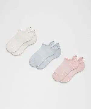 Lululemon Power Stride Tab Socks - Pink Pearl/white/starch Blue