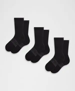 Lululemon Power Stride Crew Socks - Black