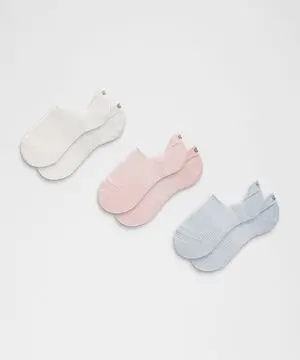 Lululemon Power Stride No-Show Socks Pink Pearl/white/starch Blue