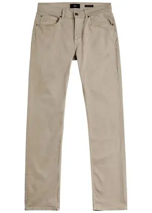 7 For All Mankind The Straight Jeans - Beige
