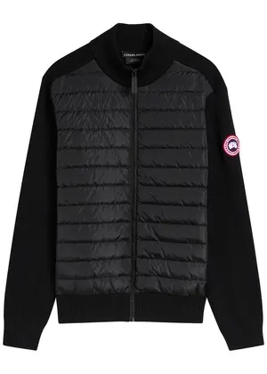 Canada Goose Hybridge Quilted Shell And Wool Jacket