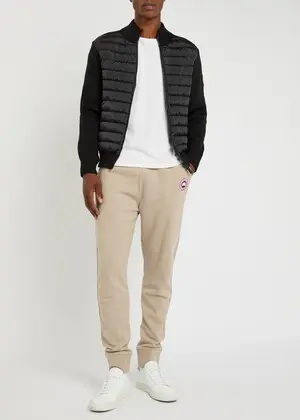 Canada Goose Hybridge Quilted Shell And Wool Jacket