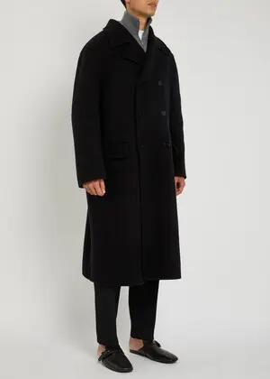 JIL SANDER Double-breasted Wool Coat
