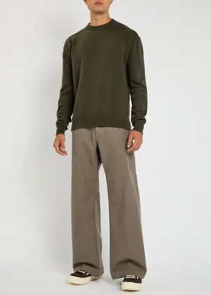Rick Owens Cashmere-blend Jumper - Khaki