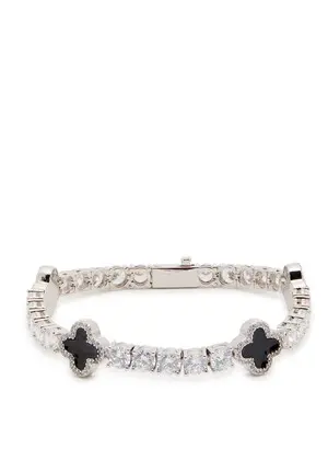 CERNUCCI Motif Tennis Bracelet - Black