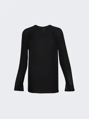 Wardrobe.NYC Sheer Blouse - Black