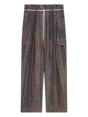 Dries Van Noten Silk Cargo Trousers
