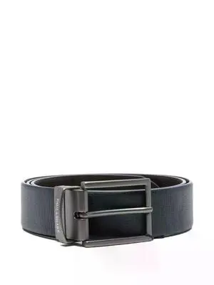 Paul & Shark Leather Buckle Belt - Blue