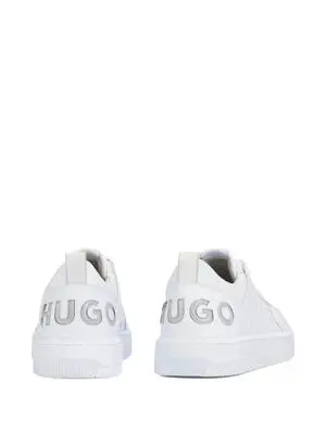 Hugo Leather Trainers With Logo Detail