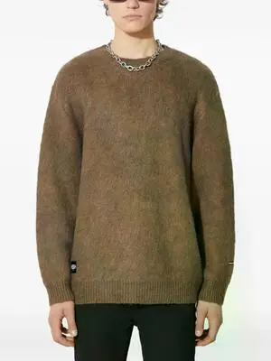 MANASTASH Brushed-effect Crew-neck Sweater