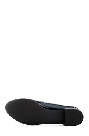 MARC JOSEPH NEW YORK Madison Leather Flat - Navy Soft Patent