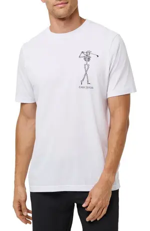 Travis Mathew Golf Sucks Graphic T-shirt - White