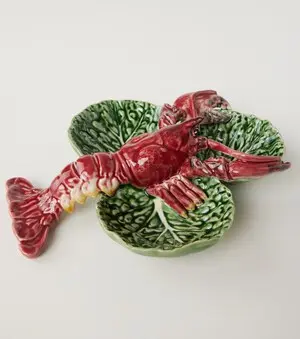 BORDALLO PINHEIRO Cabbage With Lobsters Small Appetizer Plate - Multicoloured