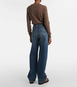 Brunello Cucinelli Monili High-rise Wide-leg Jeans