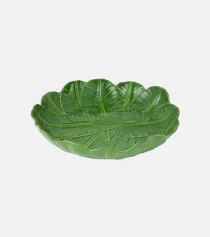 BORDALLO PINHEIRO Banana Da Madeira Ceramic Tray - Green