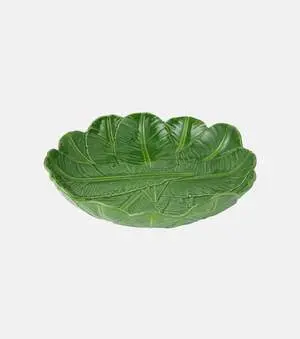 BORDALLO PINHEIRO Banana Da Madeira Ceramic Tray - Green
