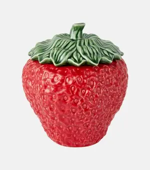 BORDALLO PINHEIRO Strawberries Large Ceramic Tureen - Multicoloured
