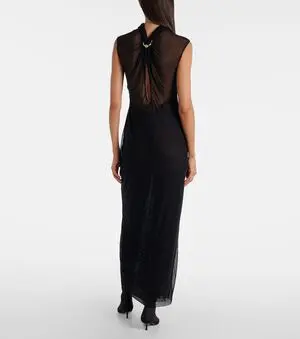 JEAN PAUL GAULTIER Sequined Mesh Maxi Dress
