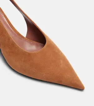 Paris Texas Nina 50 Suede Wedges - Brown
