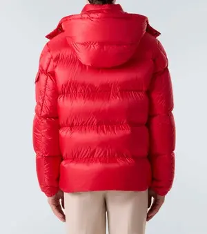 Moncler Couyere Hooded Down Jacket - Red