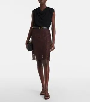 Vince Sleeveless Drape Neck Top - Black